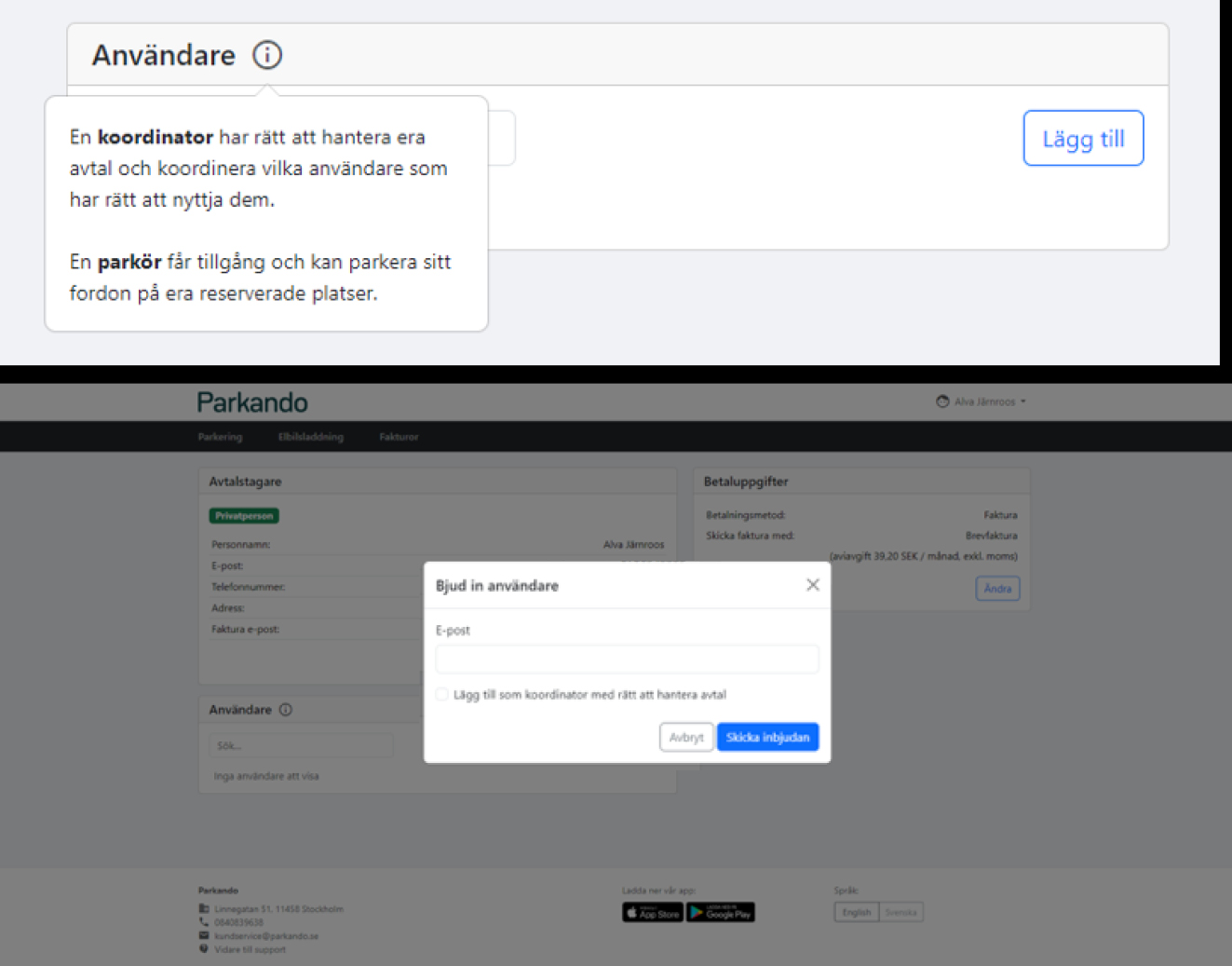 Kom igång i Parkandos kundportal